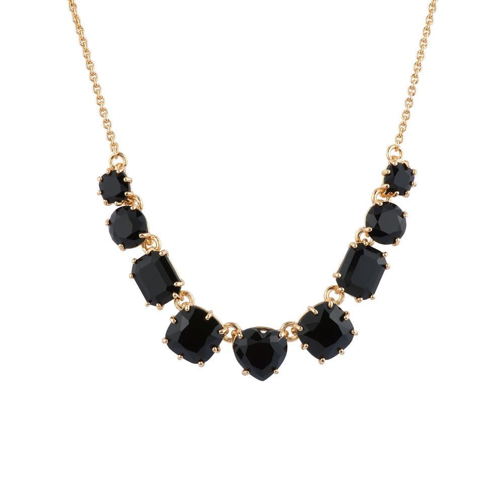 Black 9 Stones La Diamantine Thin Necklace | Les Nereides