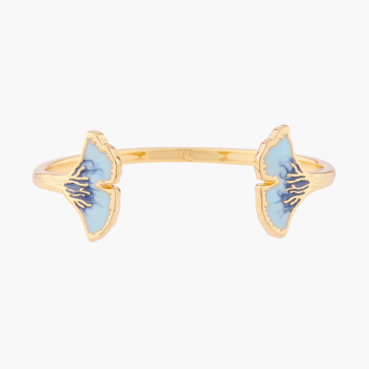Blue Gingko Bangle Bracelet | ALBE2031 – Les Nereides