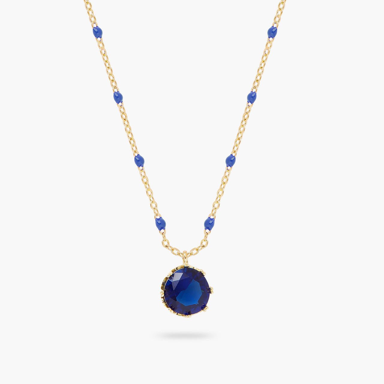 Les Nereides | Blue Round Stone Pendant Necklace | Shop Now