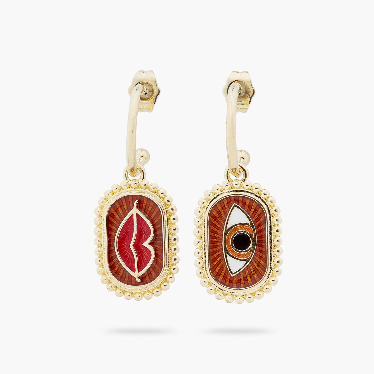 Les Nereides Divine Protection Asymmetrical Earrings - Unique Art of ...