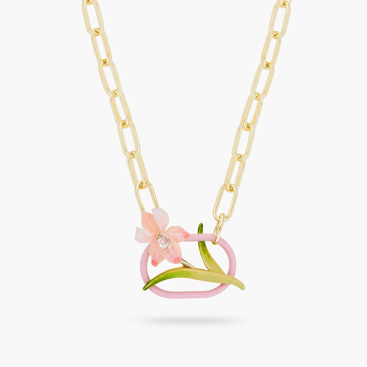 Powder Pink Iris Choker Necklace | Les Nereides